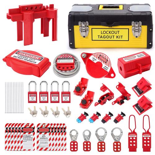 Promo TERMURAH Lockout Tagout Kit Filled Lock Box Toolbox Lockout Set ...