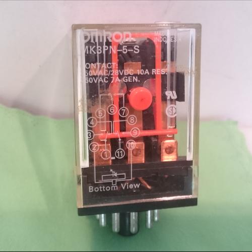Jual OMRON, MK3PN-5-S, Relay 24VAC (24 Volt AC VAC 24V) 11 kaki ...
