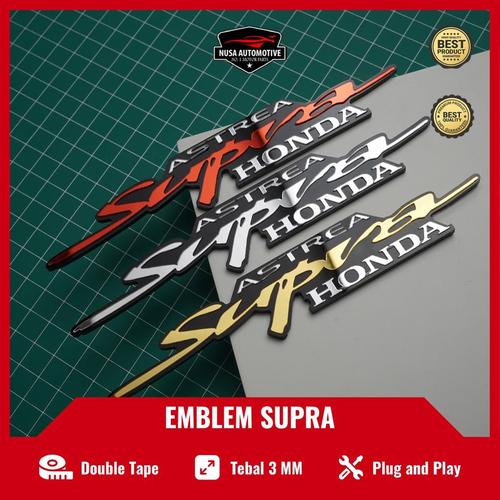 Promo EMBLEM SUPRA X 125 TIMBUL 3D LOGO STICKER STIKER HONDA SUPRA ...