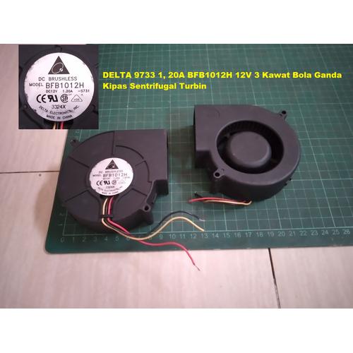 Jual DC Fan Blower brushless BFB1012H 12V 1.2A Ball bearing - Kab ...