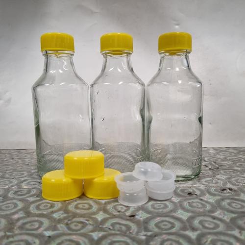 Jual Botol Kaca Bening Beling Ukuran 150ML Lengkap Dengan Tutup 150 ml ...