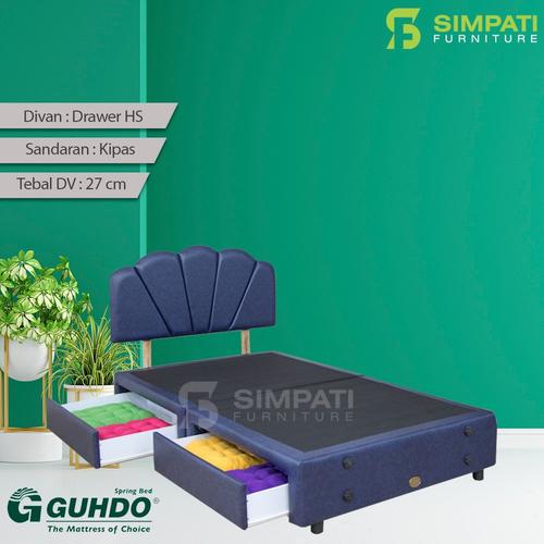 Jual Divan Guhdo Drawer (2 Laci) Sandaran Kipas - Tanpa Kasur - 140x200 ...