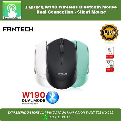 Jual Fantech W190 Wireless Bluetooth Mouse Dual Connection - Silent ...