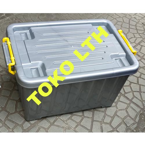 Jual CONTAINER BOX RODA 30 LTR CB 30 KOTAK INNOVA SB30 SHALLOM SILVER ...