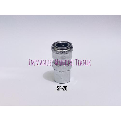 Jual Quick coupler SF20 / Compressor connector drat dalam 1/4 SF-20 ...