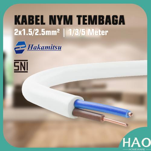 Jual (Per-Meter) Kabel NYM 2x1,5mm/2,5mm / Kabel Listrik Tembaga Murni ...