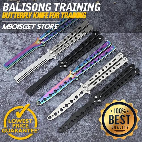 Jual BALISONG TRAINING BUTTERFLY KNIFE UNTUK LATIHAN MODEL SISIr COMB ...