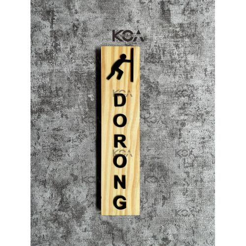Jual Tanda Sign Pintu Tarik Dorong Pull Push Kayu Jati Belanda Akrilik ...