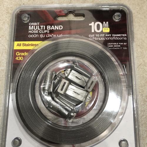 Jual Orbit multi bank clip W3 SS430 10m , pnegikat selang, pipa dll ...
