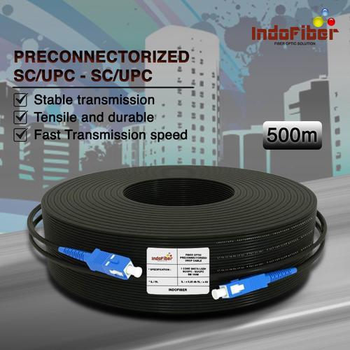 Jual Kabel Precon 500 meter Dropcore 1 Core 3 Seling SC UPC Fiber Optik ...