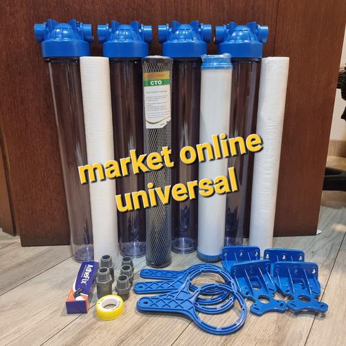 Jual PAKET FILTER AIR 4 HOUSING 20 INCH / FILTER AIR KUNING - Jakarta ...