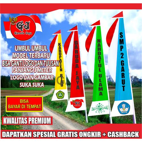 Jual bendera umbul umbul terbaru bisa tambah nama Rt/Rw - CUSTOM.LOGO ...