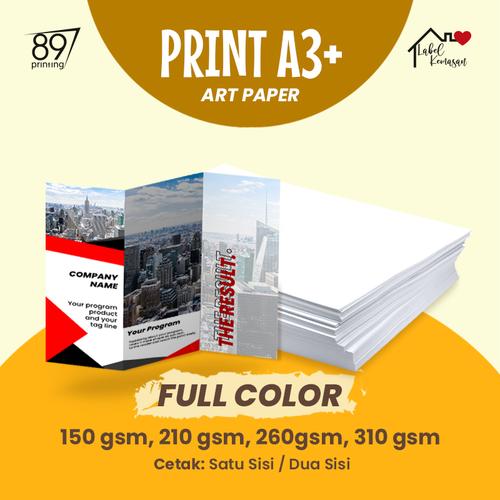 Jual Print / Cetak Art Paper A3 Full Color 150-310 gsm 1 Sisi 2 Sisi ...