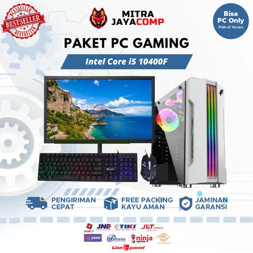 Jual pc gaming fullset intel core i5 10400f ram 8gb vga 4gb monitor 24 inch - Fullset 22 Inch ...