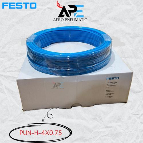 Jual SELANG PU / HOSE POLYURETHANE FESTO 4MM PUN-H-4x0.75 x 50mtr/roll BLUE - Jakarta Barat ...
