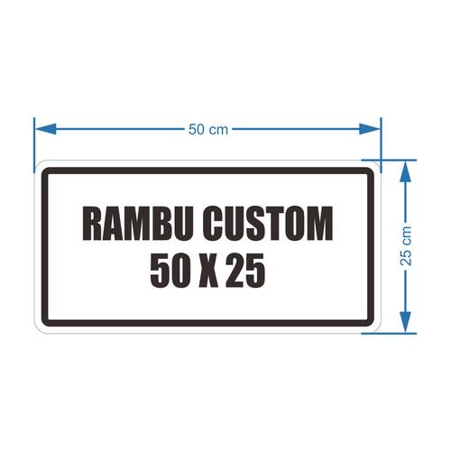 Jual Rambu Custom 50cm x 25cm - Plat Aluminium 2 Sisi - Kota Bandung ...