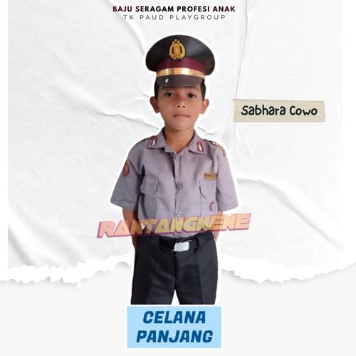 Jual Baju Polisi anak Laki Perempuan Kostum Profesi anak Tk Polwan ...