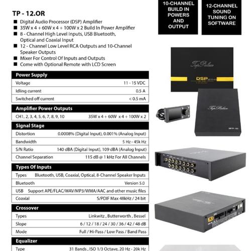 Jual Processor DSP 12 Channel Top Palace TP 12.OR - Jakarta Pusat ...