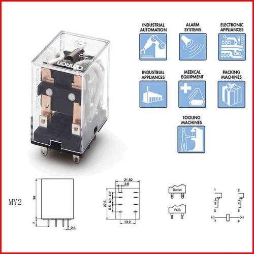 Jual Relay My2 Omron 12V Relay My2N Omr 24V Relay My2 N Om 220V 8 Pin ...