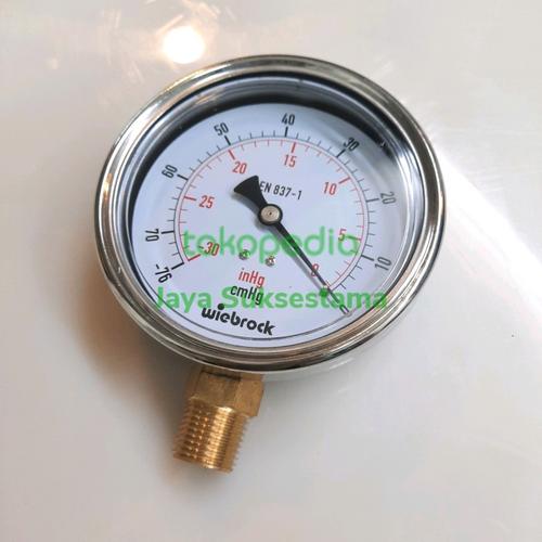 Jual Pressure Gauge 4" inch -76cmhg/inhg Stainless Brass Model Raket - Jakarta Barat - Jaya ...