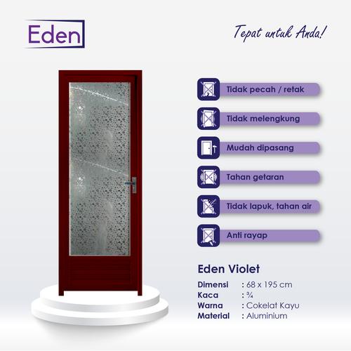 Promo Pintu Kamar Mandi Eden Violet - Putih 1/2, KR - Jakarta Barat - Eden Doors | Tokopedia