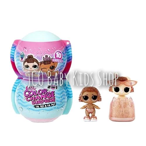 Jual LOL L.O.L Surprise 2 in 1 Color Change Surprise Me & Lil Sis & Lil ...