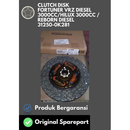 Promo Clutch Disc Kampas Kopling Toyota Hilux Revo 3000cc 31250-0K281 ...