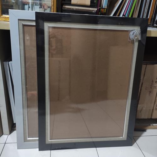 Jual Bingkai frame figura foto 20rs 50x70 cm dobel lis dobel linen ...