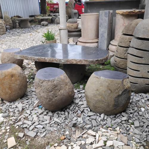 Jual Meja Batu Alam + Kursi 4 Set - Kota Tangerang - Marble Domstone ...