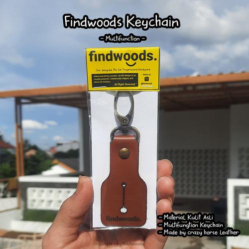 Jual Gantungan Kunci kulit / Fingerboard Keychain leather Findwoods ...