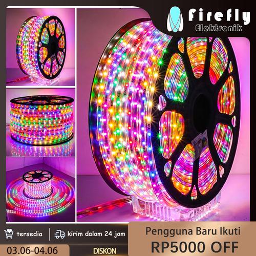 Jual LAMPU LED STRIP ROPE LED 3528 220v(1m~96m) RGB IP66 METERAN 6 ...
