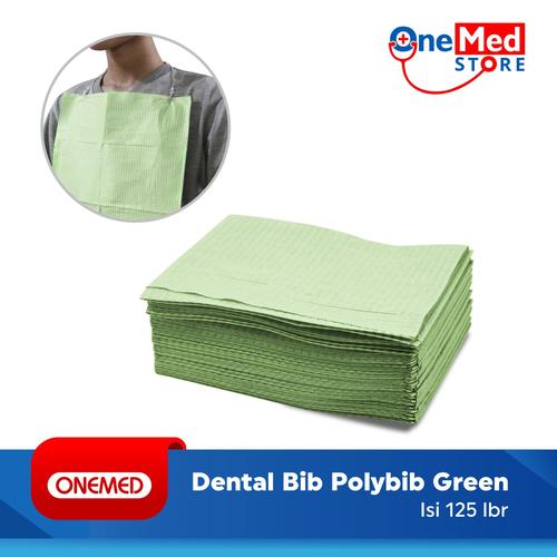 Jual Dental Bib / Polybib OneMed pak isi 125pcs - Hijau - Kab. Jember ...