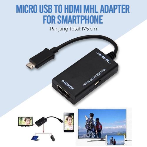 Jual Micro Usb To Hdmi Mhl Adapter For Smartphone S2 Black - Jakarta ...