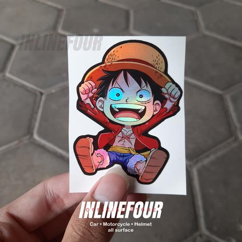 Jual Sticker Hologram Anime - Stiker One Piece Monkey D. Luffy Wibu ...