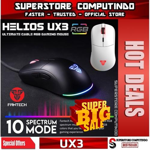 Promo Fantech HELIOS UX3 RGB Lightweight Gaming Mouse - Putih - Jakarta ...