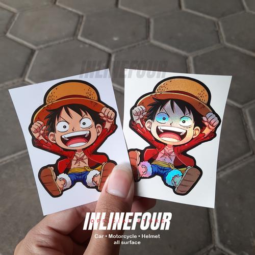 Jual Sticker Hologram Anime - Stiker One Piece Monkey D. Luffy Wibu ...