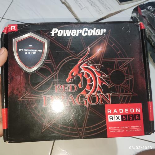 Jual Dus Box Vga Powercolor Red Dragon Rx 550 4gb Original - Kota ...