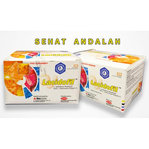Jual LACIDOFIL (1 BOX = 6 BOTOL@10 KAPSUL), SUPLEMEN PENCERNAAN ...