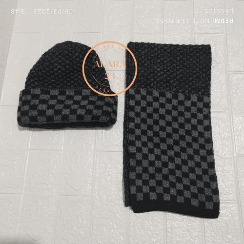 Jual Topi kupluk plus syal tebal hangat buat musim dingin unisex ...