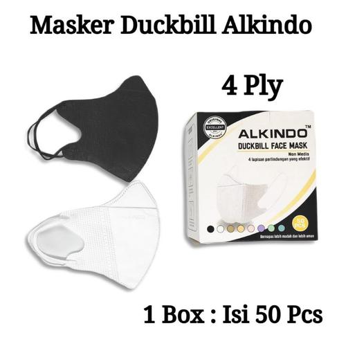 Jual Masker Duckbill ALKINDO 4 ply Hitam Putih isi 50 pcs + Box - Hitam ... Jual Masker Duckbill ALKINDO 4 ply Hitam Putih isi 50 pcs + Box - Hitam ...