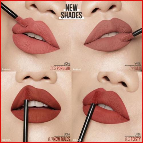 Jual MakeOver Powerstay TransferProof Matte Lip Cream - swatches x ...