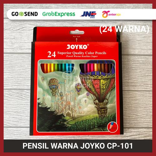 Jual Pensil Warna Joyko CP-101 / 24 Warna Set / Panjang Color Pencil - Kota Bekasi - Penta Pack ...
