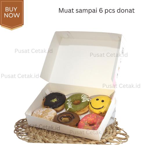 Promo Dus Box Kemasan Donat uk 27 x 18,5 x 5,5 cm Foodgrade cetak Full ...