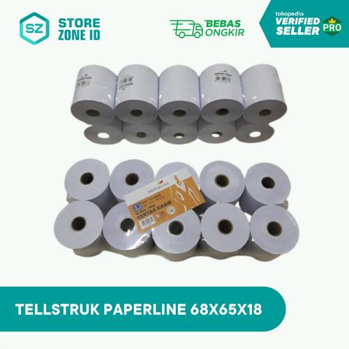 Jual Kertas Kasir / Tellstruk Paperline 68X65X18 Mm 1 Ply - Kota Malang ...