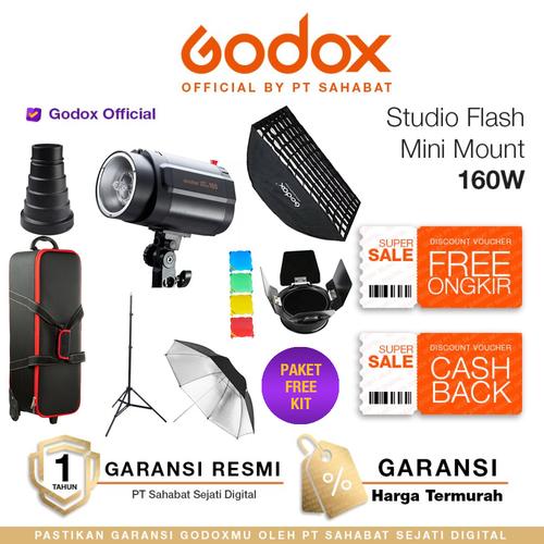 Jual Godox 160 Professional Studio Flash 160W mini mount - Jakarta ...