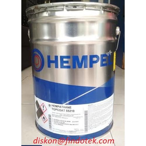 Jual Hempathane Topcoat 55210 black gloss 20L pail, Hempel PU Finish ...