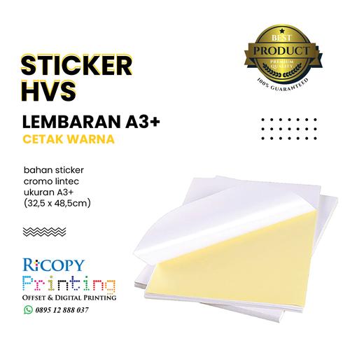 Jual Stiker label / Sticker Hvs Lembaran A3+ Cetak warna - Jakarta ...