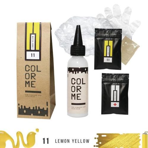 Jual color me lemon yellow hair color cream / cat pewarna rambut ...
