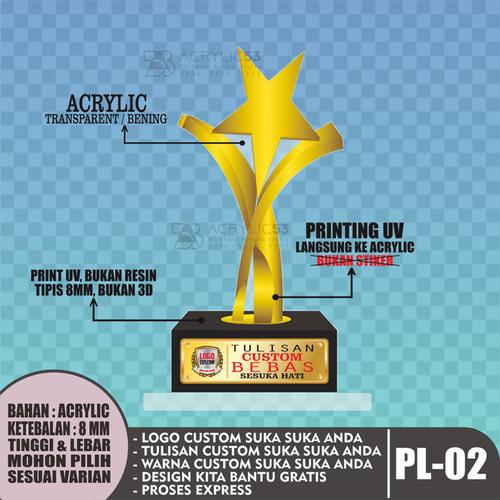 Jual Piala, Trophy, Tropi, Tropy, Piala Akrilik Custom, Trophy Custom ...