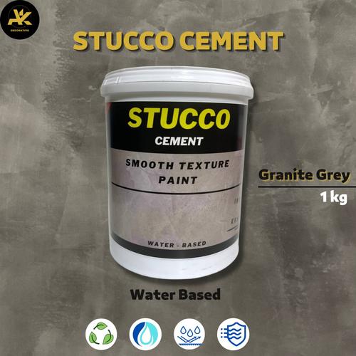 Jual 1kg cat stucco cement concrete - granite grey - Kota Bekasi - AK ...